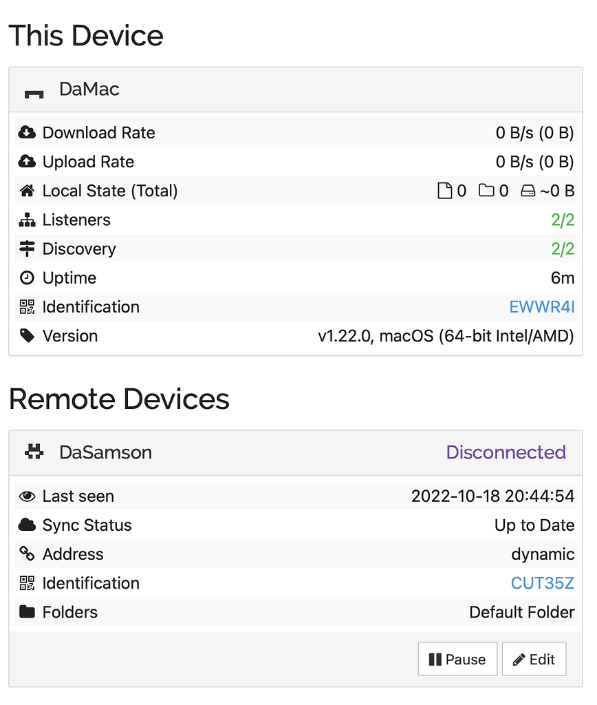 Macos and Android: Device not found - Support - Syncthing Community Forum