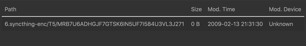 Dealing with Out of Sync Items error on Encrypted Folders - Support - Syncthing Community Forum