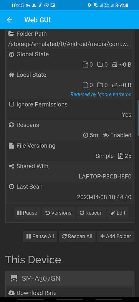 Unable to Sync WhatsApp Folder from Android to Windows - Support - Syncthing Community Forum