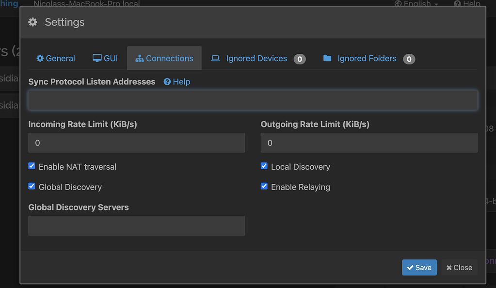 I broke my Syncthing, what are the default settings? - Support - Syncthing Community Forum