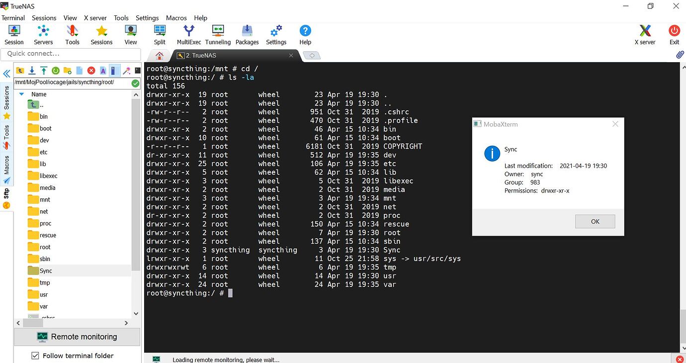 Truenas Failed To Create Folder Root Directory Mkdir Test Permission Denied Support