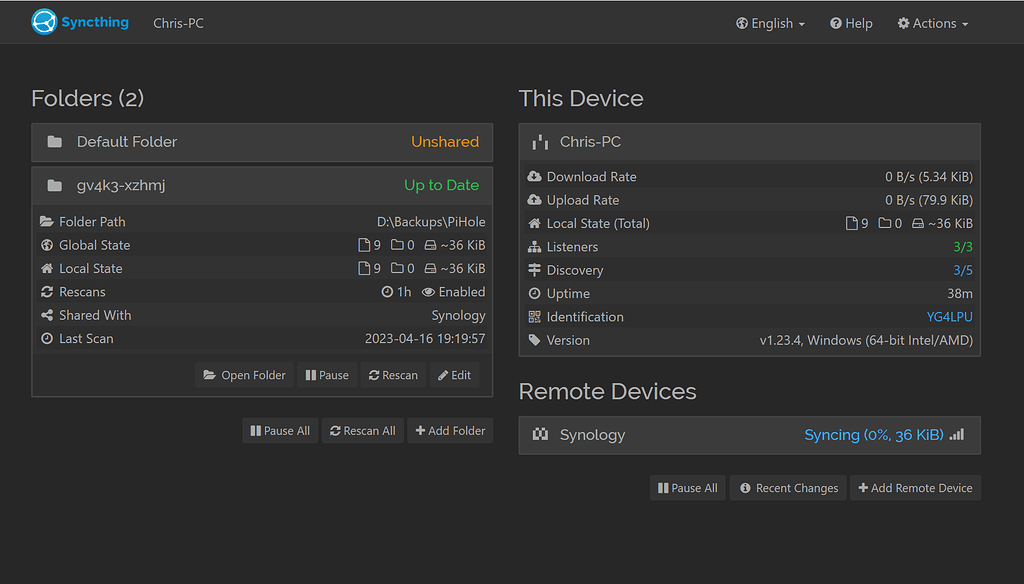 Syncthing access to different volume on Synology? - Support - Syncthing Community Forum