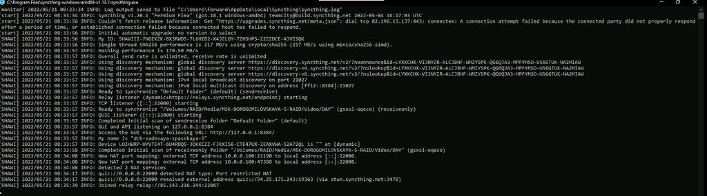 Device connection problem - Support - Syncthing Community Forum