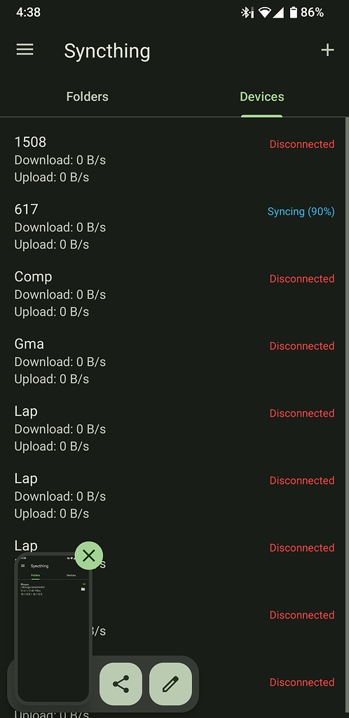 0 B/s when there are still things to sync - Support - Syncthing ...