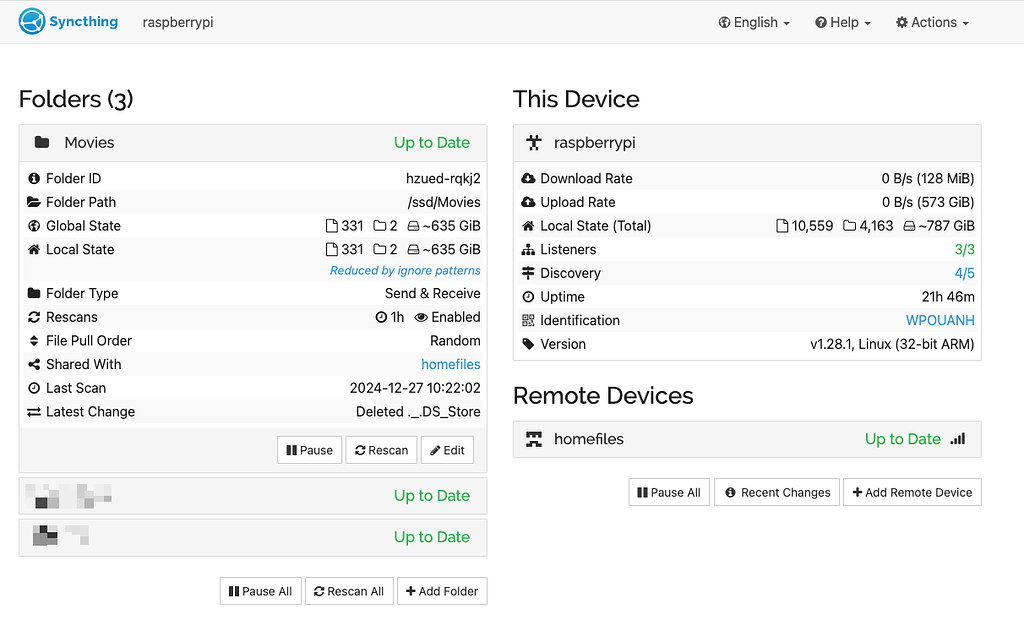 Cannot get folder in sync - Support - Syncthing Community Forum