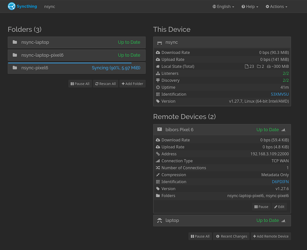 Sync Between Two of My Devices Does not Work in One Direction - Support ...