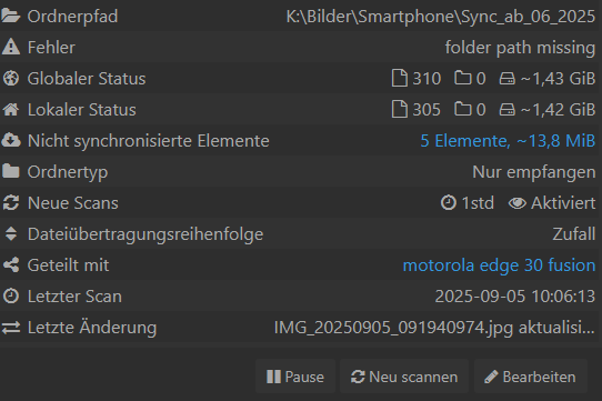 Failed initial scan - Android - Syncthing Community Forum