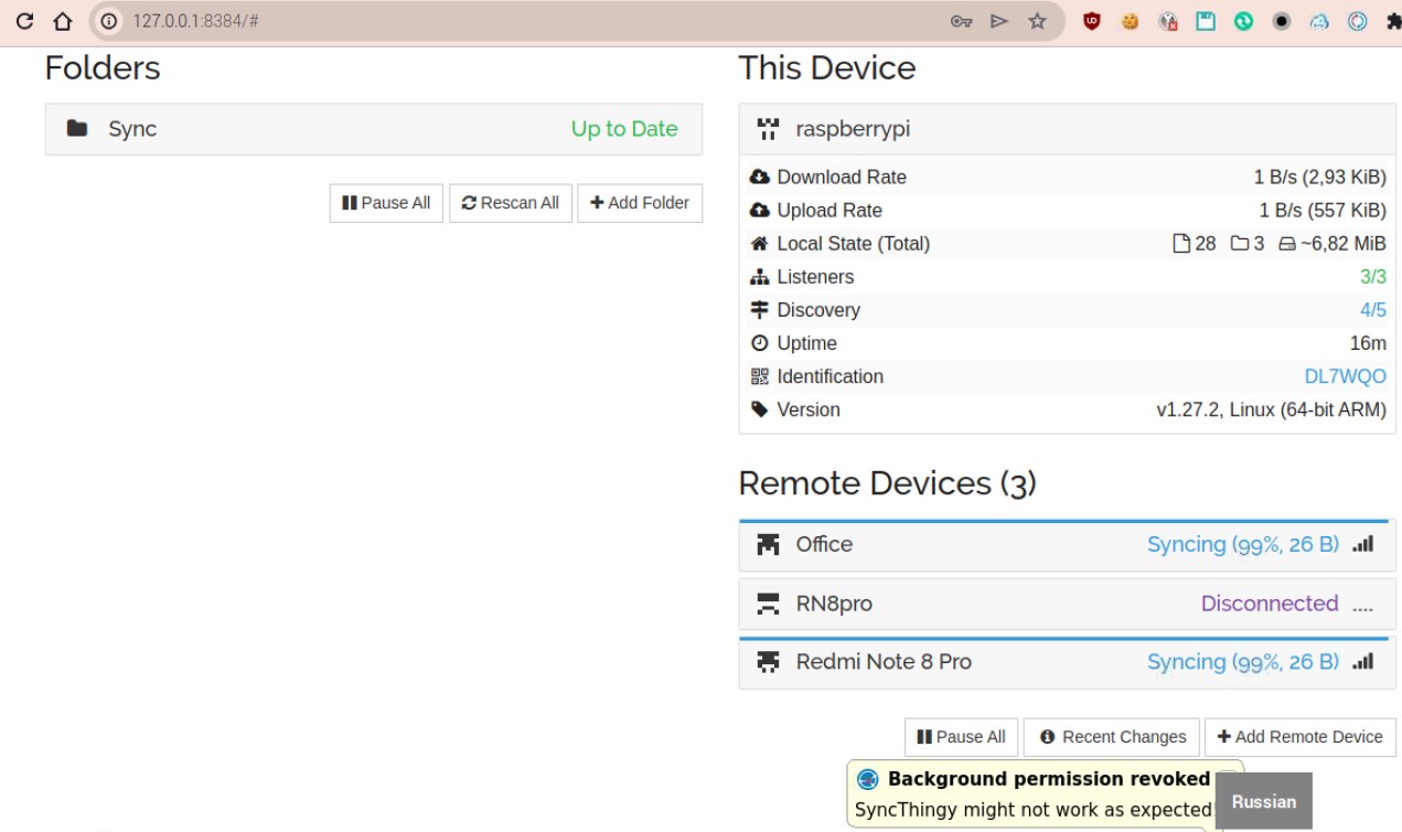 How do I set up three-way synchronization? - Support - Syncthing ...