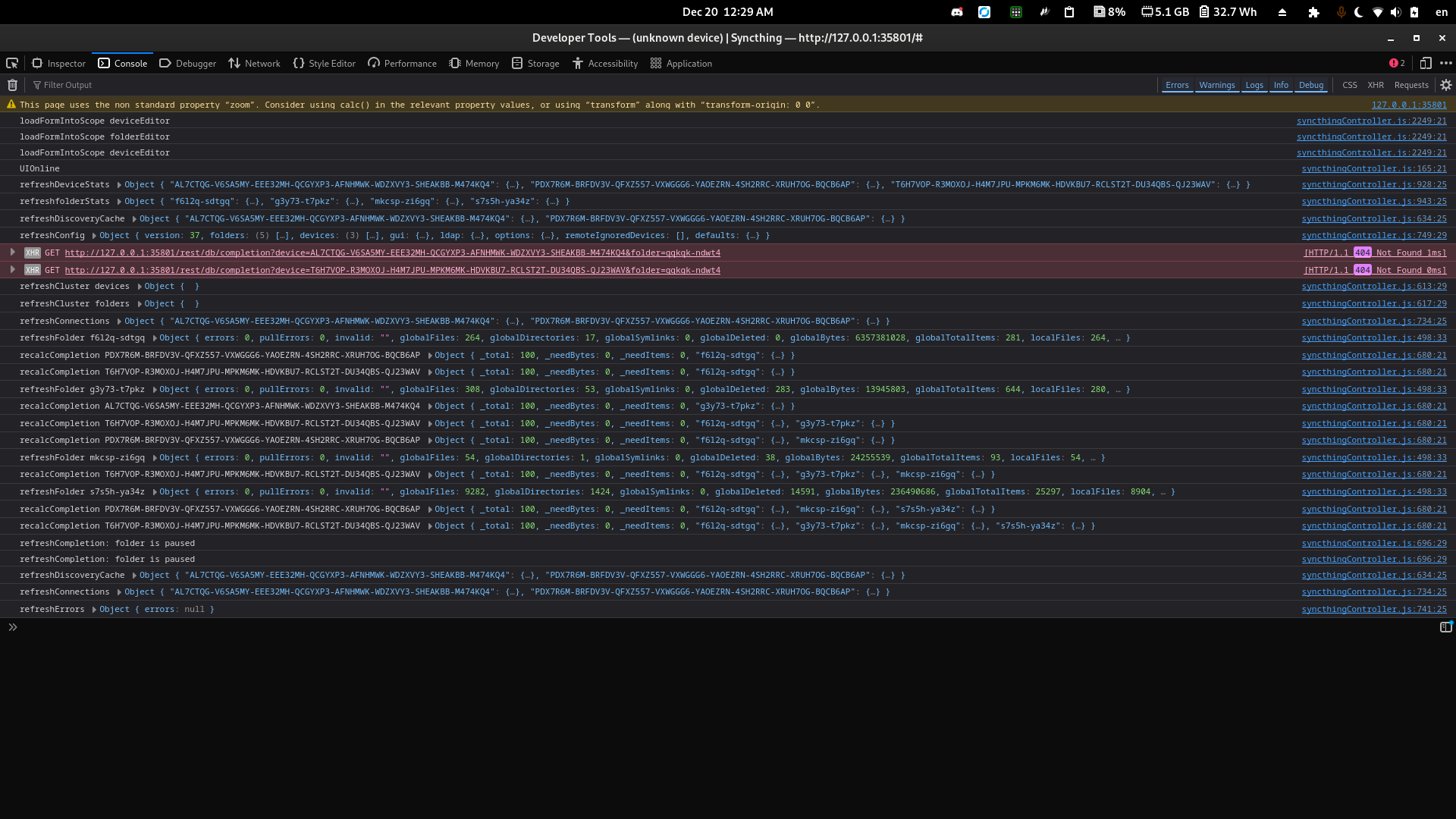 issues with webui on fedora 40 - Support - Syncthing Community Forum